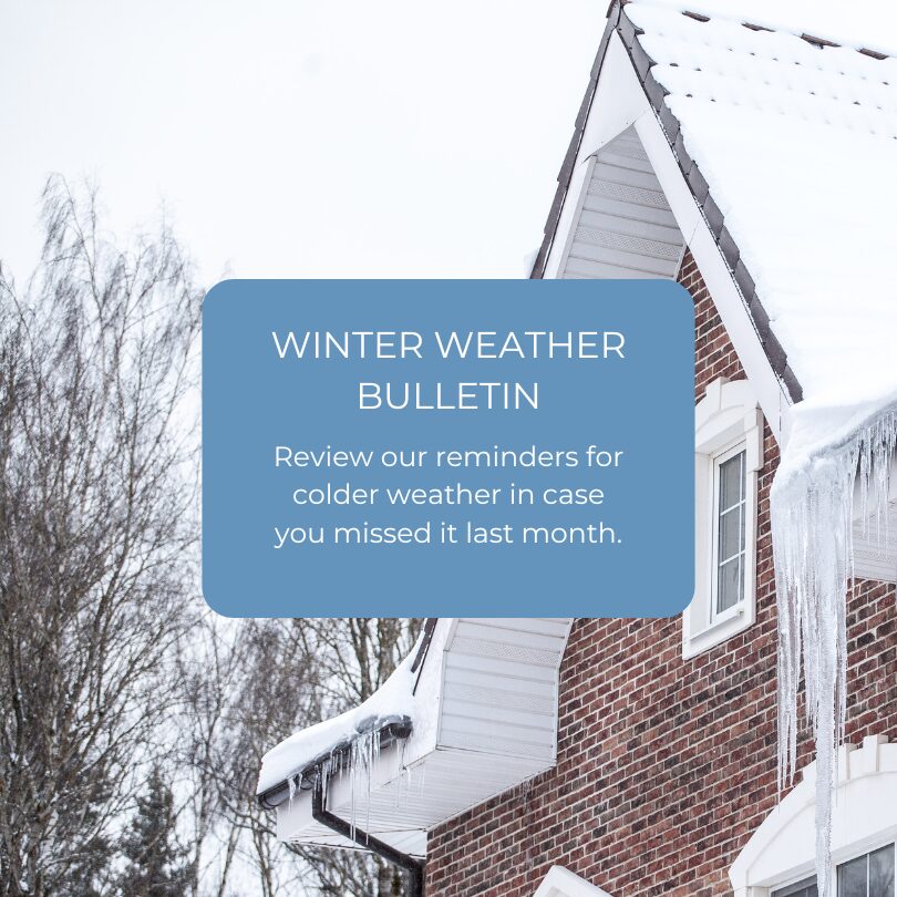 Winter Weather Bulletin - MJ Sorority